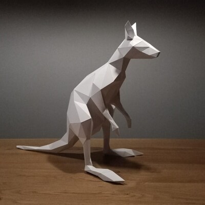 Printable DIY Template PDF. Sports Trophy. Soccer. Ball Trophy Low Poly ...