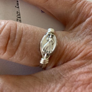 Wire Wrapped Jesus Ring Divine Mercy - Etsy