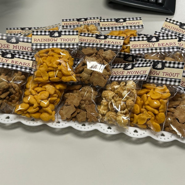 Camping Party, Treat Bag Toppers, Camping Party Favors, Goodie Bags ...