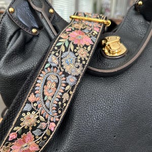 Embroidered Purse Strap Crossbody Strap for Purses Boho Bage Strap ...