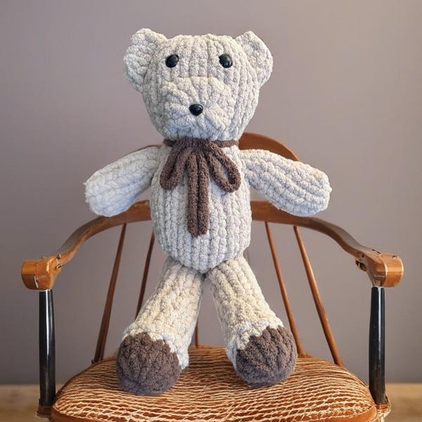 Fingerknit Chunky Elephant Plushie Pattern With Video Tutorial Elephant ...