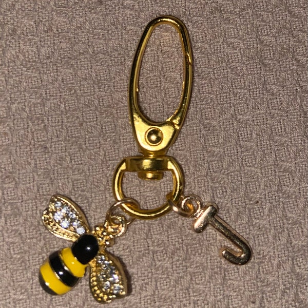 Bumble Bee Honeybee Keychain - Etsy