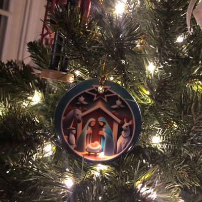 Nativity Christmas Ornament, Christmas Holiday Decorating, Jesus ...