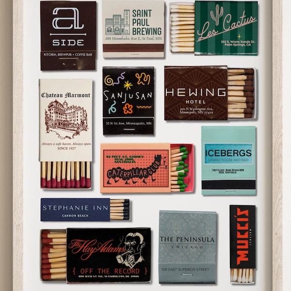 CUSTOM MATCHBOOK ART | Personalized Digital Matchbox Gift | Large ...