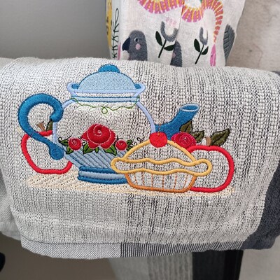 Pie Embroidery Design Teapot Embroidery Designs Machine Embroidery ...