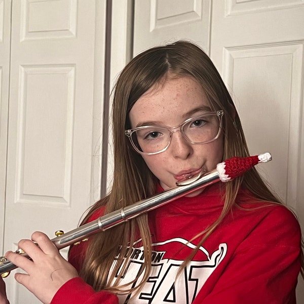 Flutehats, Little Crochet Hat for the Flute, Santa Hat - Etsy