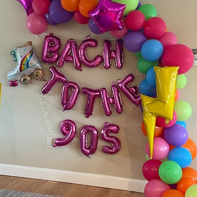 Bach to the 90s Balloons 80s 90s Balloon Arch Kit Back to the 90s ...