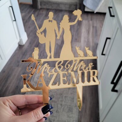 Personalized Welder and Bride Wedding Cake Topper, Professional Welder ...