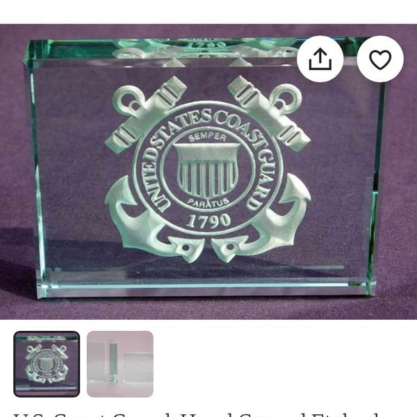 U.S. Air Force: Hand Carved Etched Glass Paperweight - Etsy