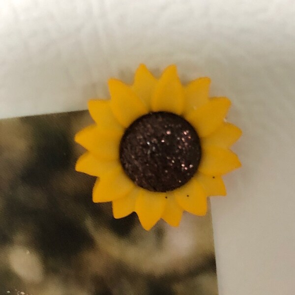 SUPER STRONG! Sunflower Decorative Magnets, Set of 6, Fridge Magnets ...