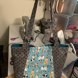 Uptown Tote PDF Purse Pattern, Handbag Sewing Pattern, Shoulder Bag ...