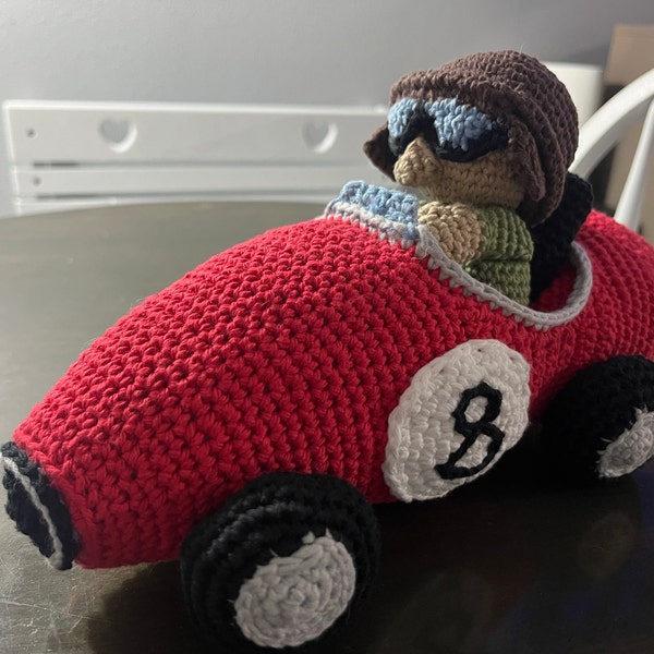 Racing Car PDF Crochet Pattern - Etsy