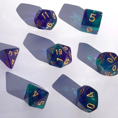Water SPRITE Dnd Dice Set for Dungeons and Dragons TTRPG D20 - Etsy