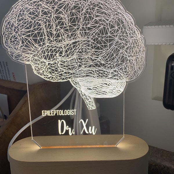 Personalized Lamp for Psychologist. Psychology Student Graduation Gift ...