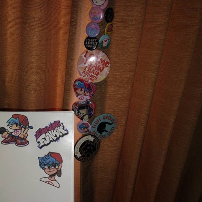 Friday Night Funkin FNF Stickers and Buttons - Etsy