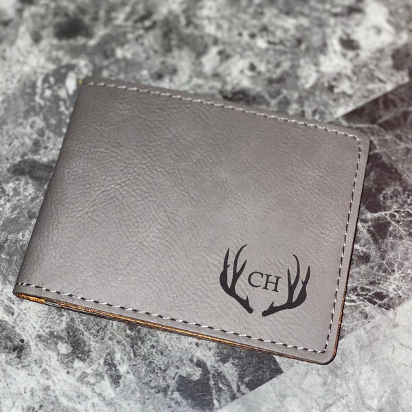 Hunter Gift | Hunting Gift | Mens Leather Wallet | Leather Wallet ...