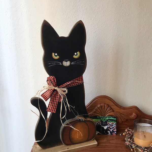 Standing Wood Pilgrim Set/3 Feet Tall/primitive Thanksgiving Decor/made ...