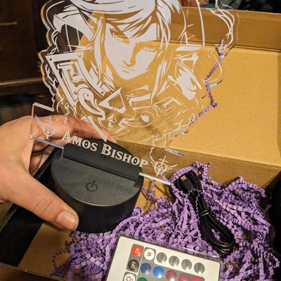 Zelda Night Light Personalized Zelda Shield Legend of Zelda Led Lamp ...