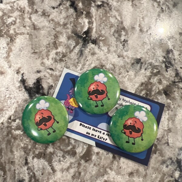 5 Mystery Object Show Button Pin Bundle 5 Random Pins Object Show Bfdi ...