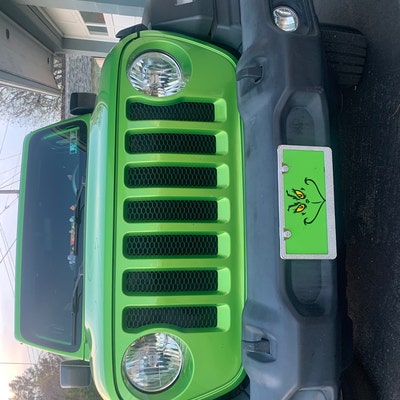 Grinch License Plate Grinch Face Merry Grinchmas Mean One Face Custom ...