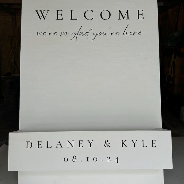 DECAL ONLY Flower Box Welcome Sign Decal - Etsy