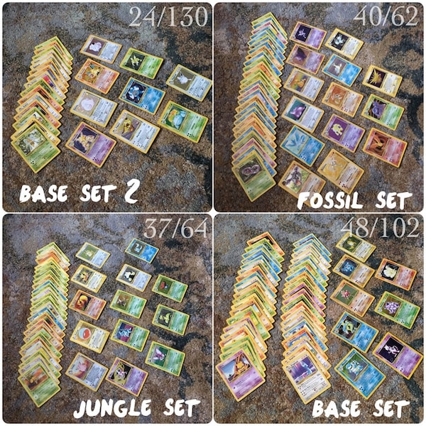 20 HOLOS Complete Set ALL 151 / 150 Original Pokemon Cards- Base ...