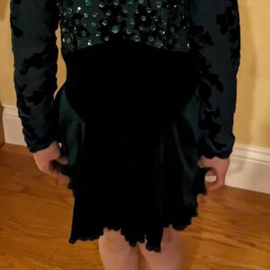 Handmade Red Confetti Sequin Disco Velvet Competition Figure Ice ...