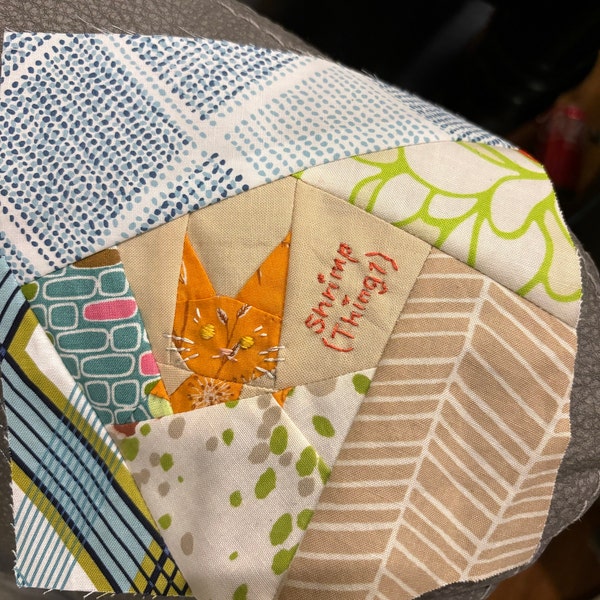 Cute Cat Quilt Block Pattern - Kitty Quilt Block | Animal Quilt Block ...