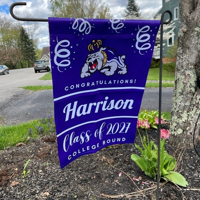 Custom College Bound Yard Flag, Custom College Sign, College Garden ...