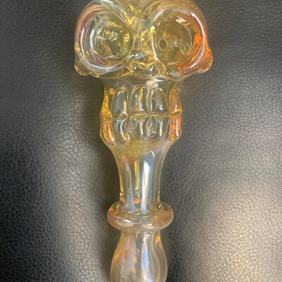 Glass Pipes/ Glass Pipe/ Pipe/ Pipes/ Fumed Skull Glass Pipe/ - Etsy
