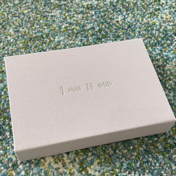 Linen USB Box New Natural Linen Custom USB Box Foil Stamped With Logo ...