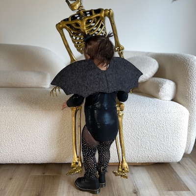 Black Distressed Bat Wings// Wearable Bat Wings for Kids// Bat Wings ...