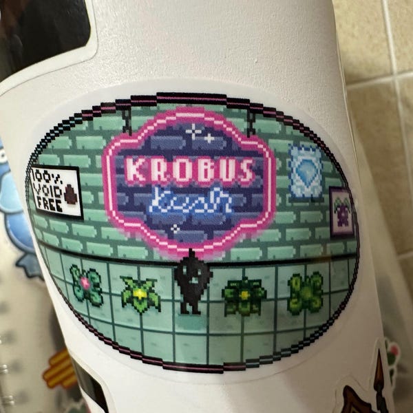 Stardew Valley Krobus Kush Sticker - Etsy