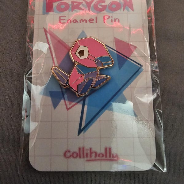 Porygon Glow-in-the-dark Hard Enamel Pin - 1in. - Etsy