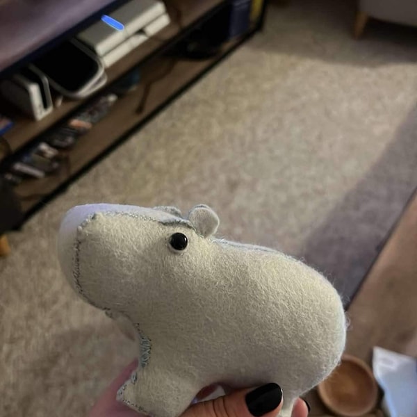 House Hippo DIY Felt Hand Sewing Pattern - PDF Download - Etsy