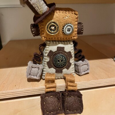 Baby Robot in a Diaper With Pacifier Pick Boy or Girl Pink, Blue ...