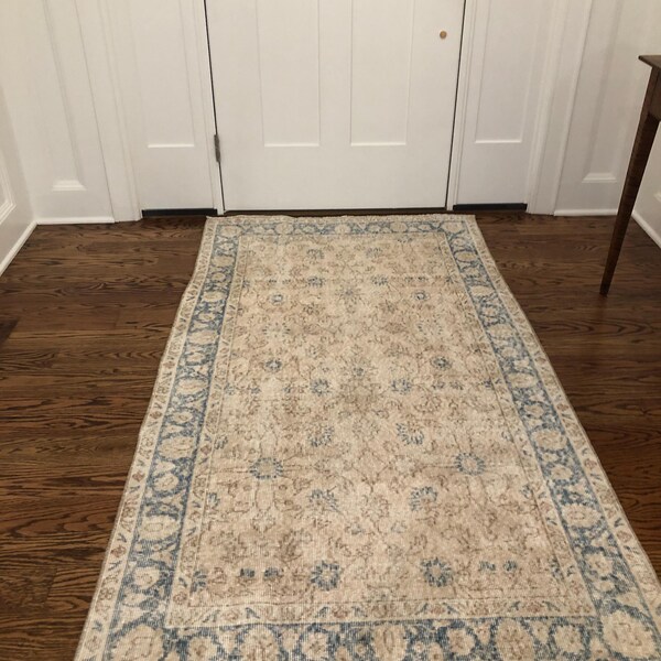 6x10 Natural Rug, Vintage Red Rug, İnterior Design Rug, Antique Hand ...