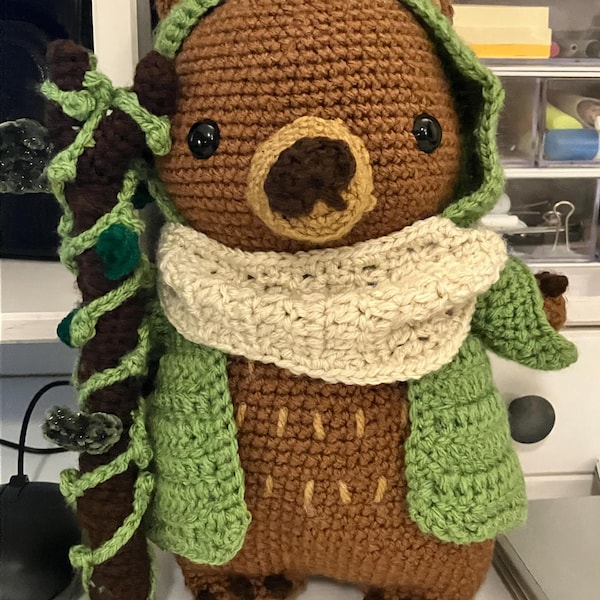 Druid Bear | PDF Crochet Amigurumi Pattern | Fantasy Plushie With ...