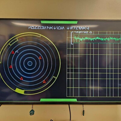 Star Map Video Tactical HUD Animated Digital Display Star Wars Inspired ...