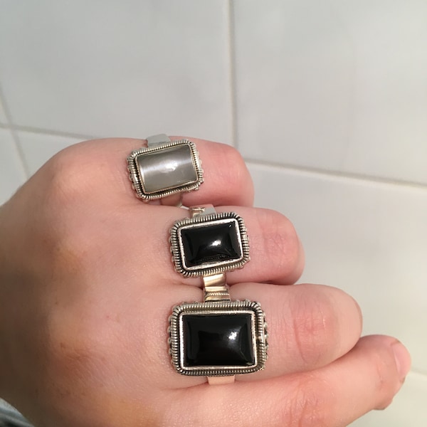 Lucifer Morningstar Rings | 925 Sterling Silver | Rectangle Shape ...
