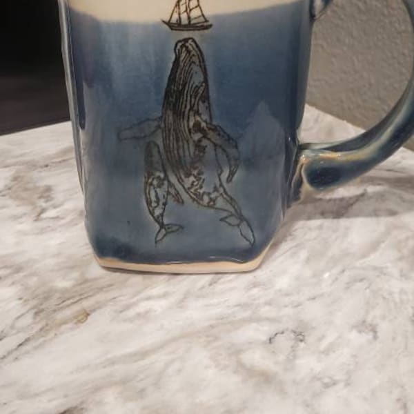 Sun Moon Mug, Night Sky Mug, Unique Handmade Ceramic Mug, Man in the ...