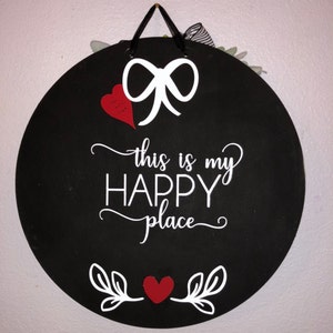 This is My Happy Place Svg CUT File Home Decor Svg File Pillow Svg Wall ...