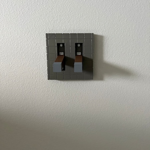 Minecraft-inspired Double Lever Light Switch Plate - Etsy