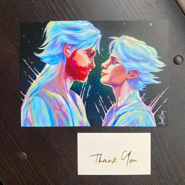 5x7" Virginia & Lysander Comic Print | Red Rising Fan Art | Light ...