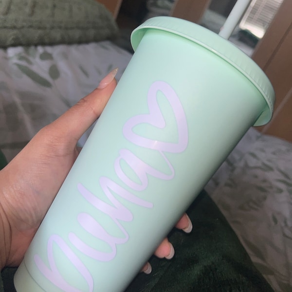 Personalised Pastel Cold Cups, 24oz Reusable Cold Cup, Hen Party Cups ...