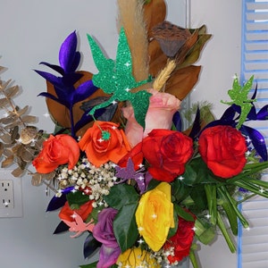 Printable Boho Pink Rainbow Cake Topper Rainbow Party Cake | Etsy