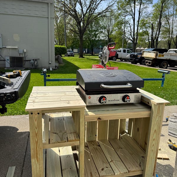 Blackstone Griddle Stand Build Plans DIY Grill Station Outdoor Kitchen ...