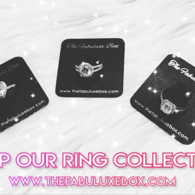 Ring Display Cards Customized With Your Logo Jewelry Cards Product ...