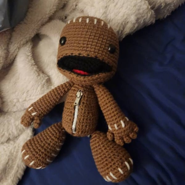 Crochet Amigurumi Sackboy Doll - Etsy