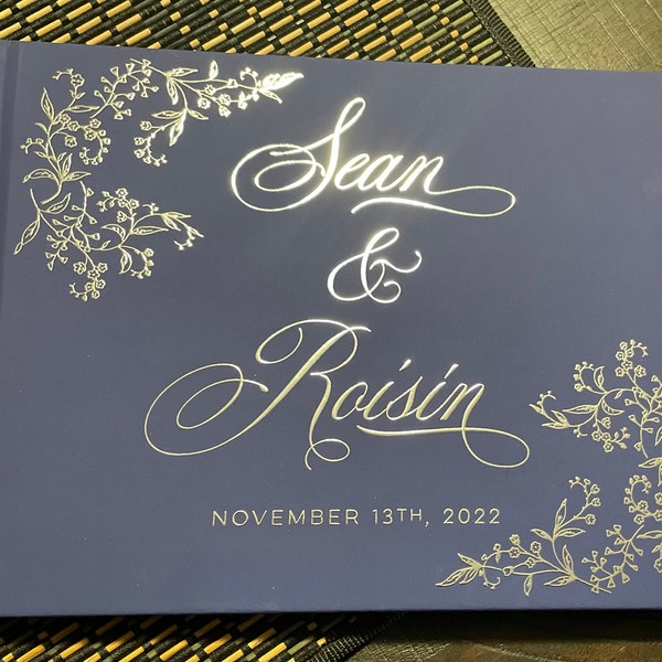 Custom Wedding Guest Book, Wedding Book, Guests Sign In, Hardcover ...